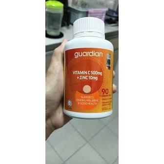 Guardian Vitamin C 500mg + Zinc 10mg (90 Chewable Tablets) | Shopee ...