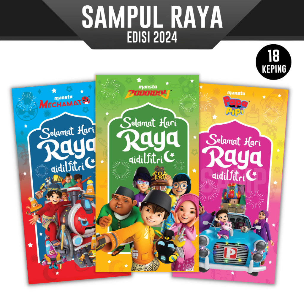 BoBoiBoy Mechamato Papa Pipi Sampul Raya Edisi 2024 (3 Packet) | Shopee ...