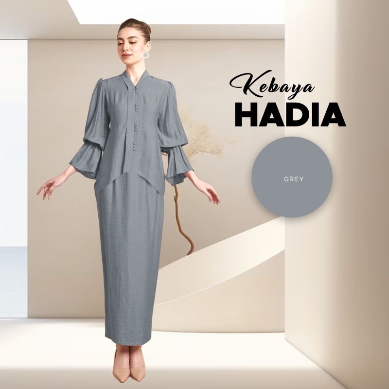 New design kebaya hadia raya 2024 with High Quality material Cey Crepe ...