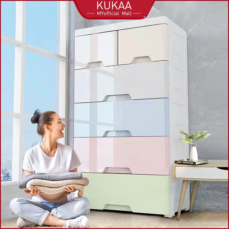 Storage Drawer Organizer Cabinet Almari Baju Plastic Drawer Storage ...