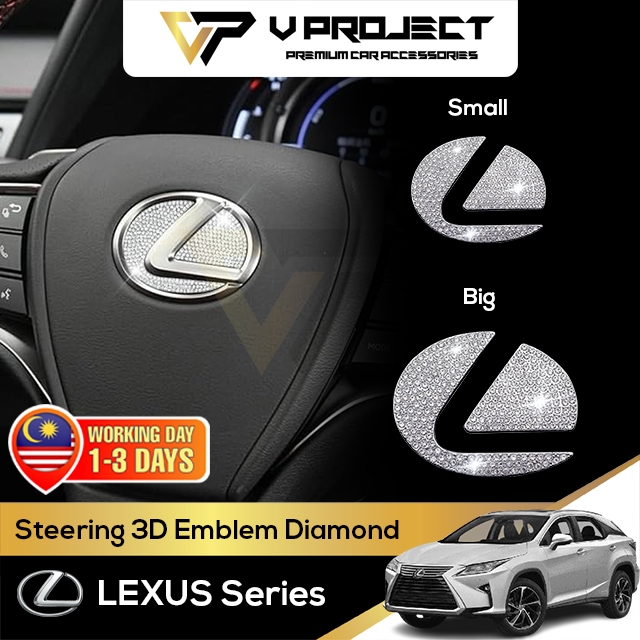 Lexus IS250 NX200T RX200T CT200H Car Steering Wheel Emblem 3D ...