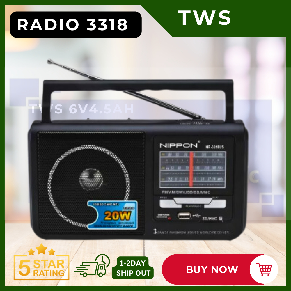 NIPPON RADIO WITH USB/SD CARD (NR-3318US) | Shopee Singapore