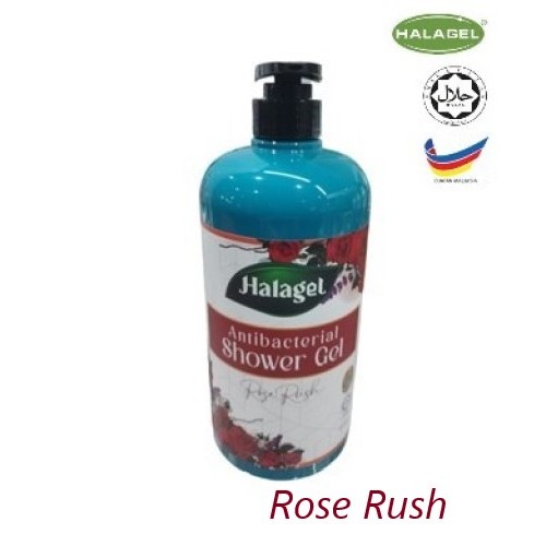 Halagel Shower Gel Body wash | Gel Mandian Antibacterial 1Litre – Rose ...