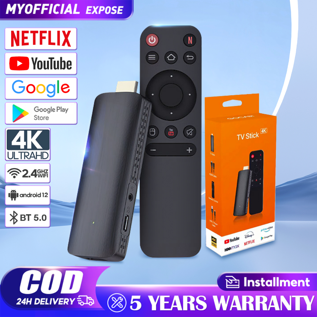 TV Stick 4K Android 12 Andriod Box M98 Resolution TV Box Portable With ...