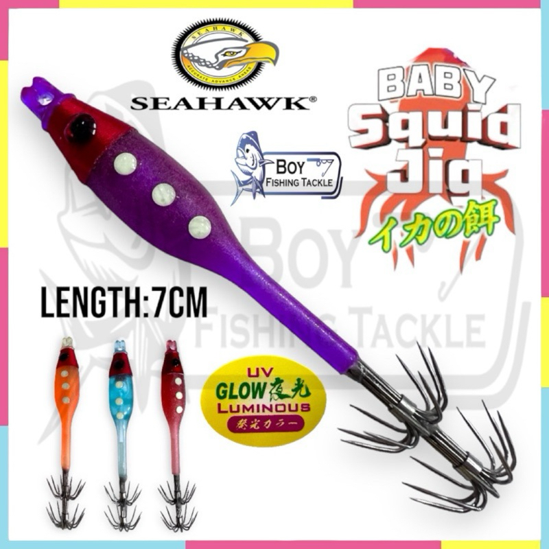 2024 SEAHAWK BABY SQUID JIG CANDAT SOTONG Fishing Lure | Shopee Singapore
