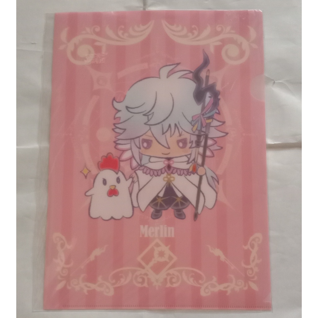 FGO Fate/Grand Order Merlin x Lawson collab A4 size file folder anime ...