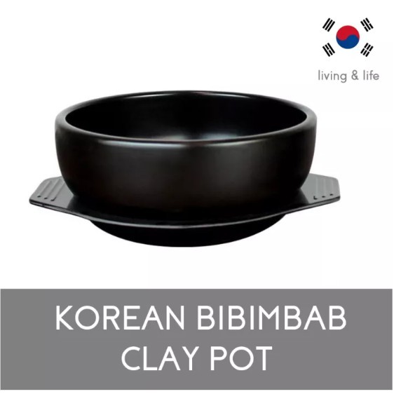 KOREAN CLAY POT / Ddukbaegi Gal Bi Tang and Bibimgi bowl clay pot with ...
