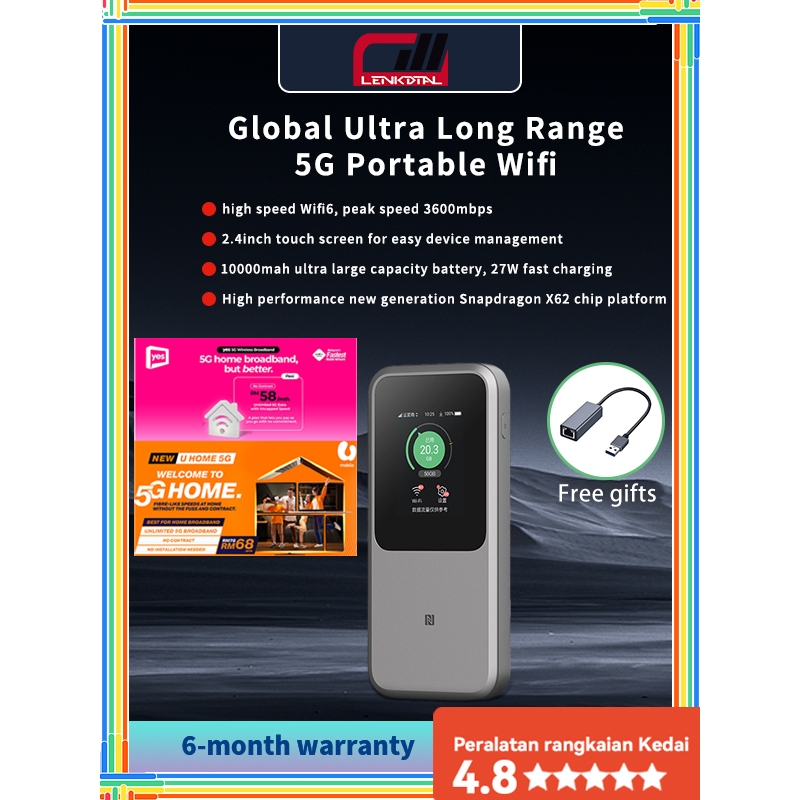 5G MIFI Portable Hotspot modem 32 Users (5G 3.8Gbps 32WIFI Share ...