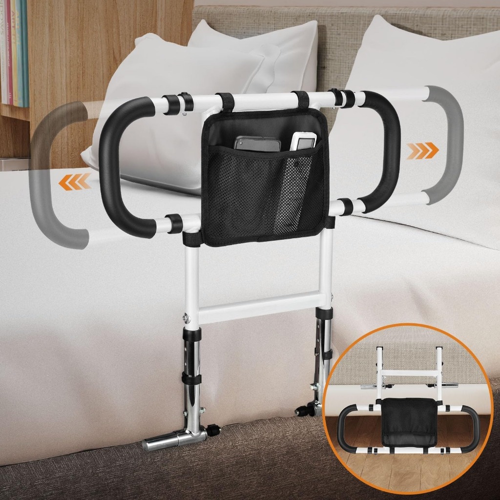 Bed Rails for Elderly Adults Foldable Bed Assist Rail,Bed Rail with ...