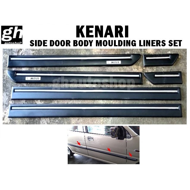 KENARI side door body moulding liners set (6pcs) | Shopee Singapore
