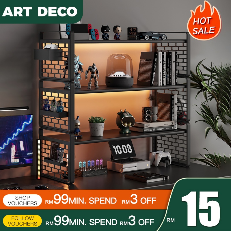 Display Rack Gaming Table Organizer Desk Organizer Stackable Rack ...