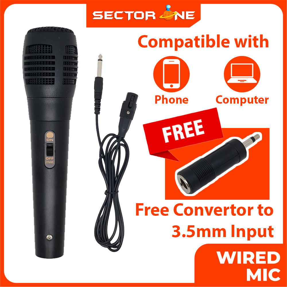 Wired Microphone 3.5mm 6.5mm Handheld Karaoke Professional Wired ...