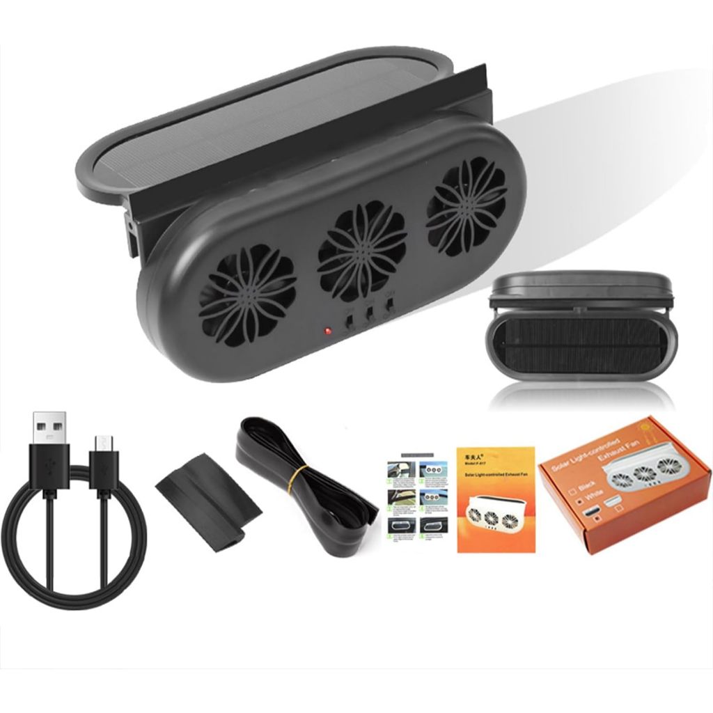 Solar Car Fan Cooling Solar Powered Car Exhaust Cooling Fan Vent ...