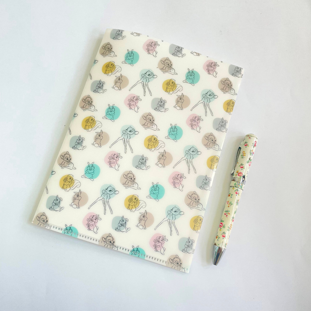 Clear Document Folder File from Korea – A4 Bi-Fold A5 Folded – Disney ...