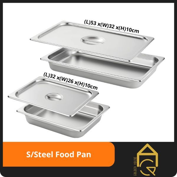 GDH Full Size Food Pan / Half Size Food Pan / Tray / Cover / Bekas ...