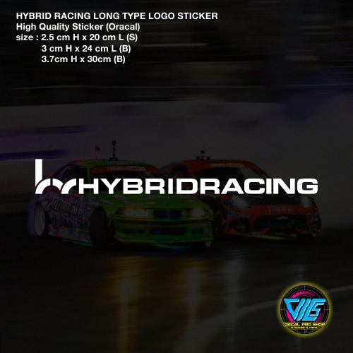 HYBRID RACING Long Type Sticker / Decal (High Quality Sticker) | Shopee ...