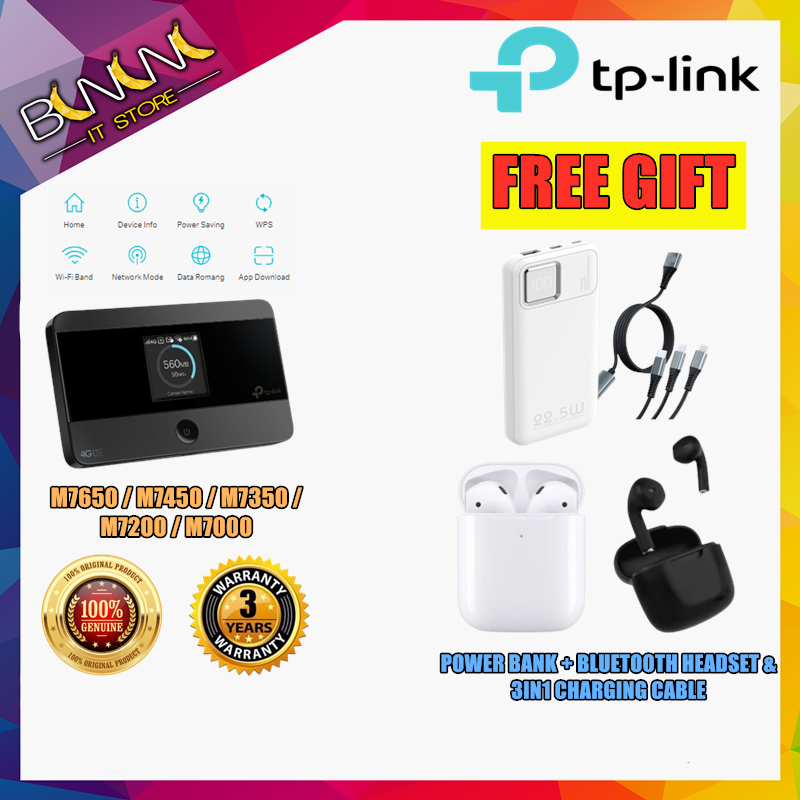 TP-LINK M7000 / M7200 / M7350 / M7450 / M7650 4G LTE Portable Mobile Wi ...
