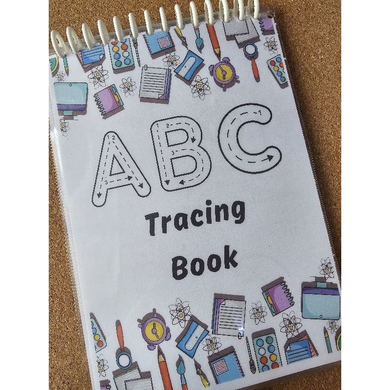 Buku ABC, ABC tracing book, alphabet book, Laminated alphabet book ...