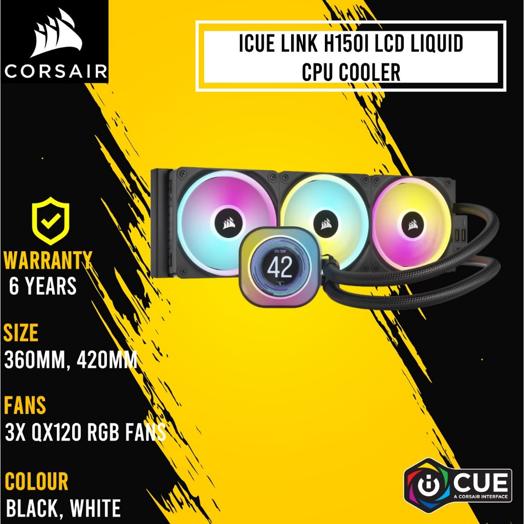 Corsair iCUE LINK H1070i/H150i/H100i/ Screen Module RGB LCD AIO Liquid ...