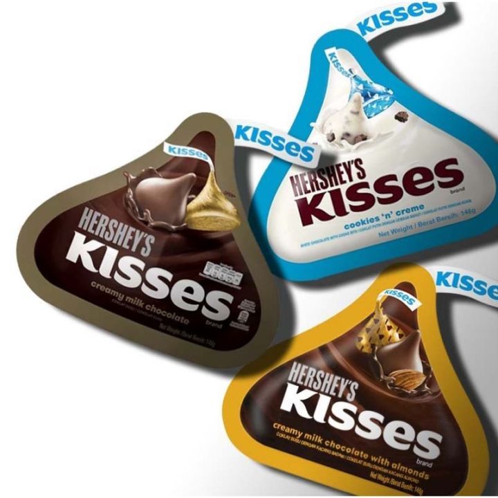 Hershey's Kisses Creamy Milk Chocolate / Almonds / White Chocolate ...