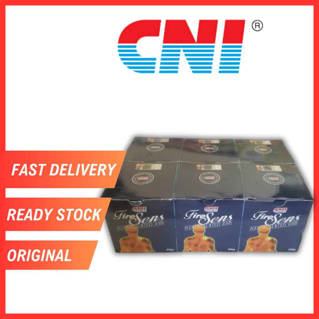 6 unit x CNI Fire Sens Mentholated Rub - Balm Since 2000 (25g) | Shopee ...