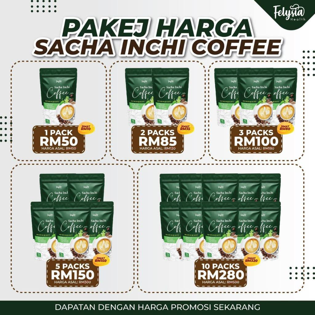 NISKA KOPI SACHA INCHI PREMIUM ARABICA COFFEE 15 SACHET | Shopee Singapore
