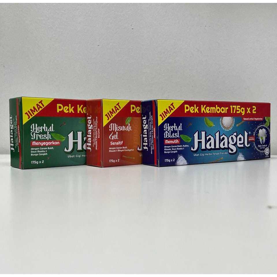 HALAGEL TOOTHPASTE TWIN PACK 2 X 175gm (NEW PACKAGING) | Shopee Singapore