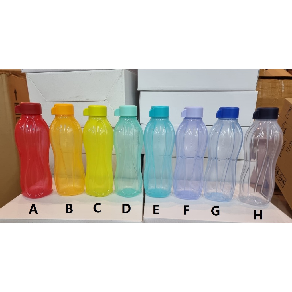 New Colour - Tupperware Eco Bottle 500ml ( Flip Top Red or Purple ...