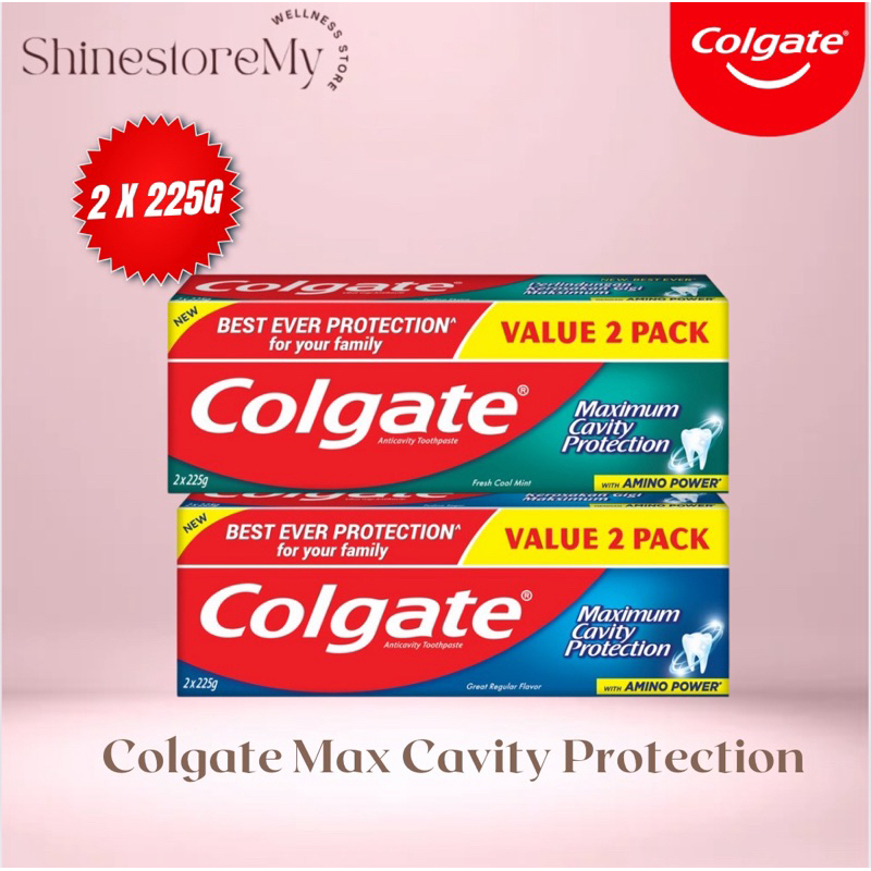 Colgate Max Cavity Protect Toothpaste (2 x 225g) | Shopee Singapore
