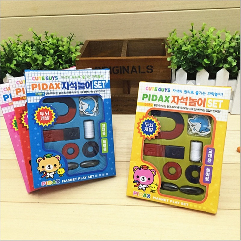 Kids Magnet Set / Cute Magnet Play Set / Kit Eksperimen Magnet (1000 ...