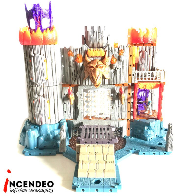 Vintage Mattel Fisher-Price Imaginext Dragomont Castle Building Block ...