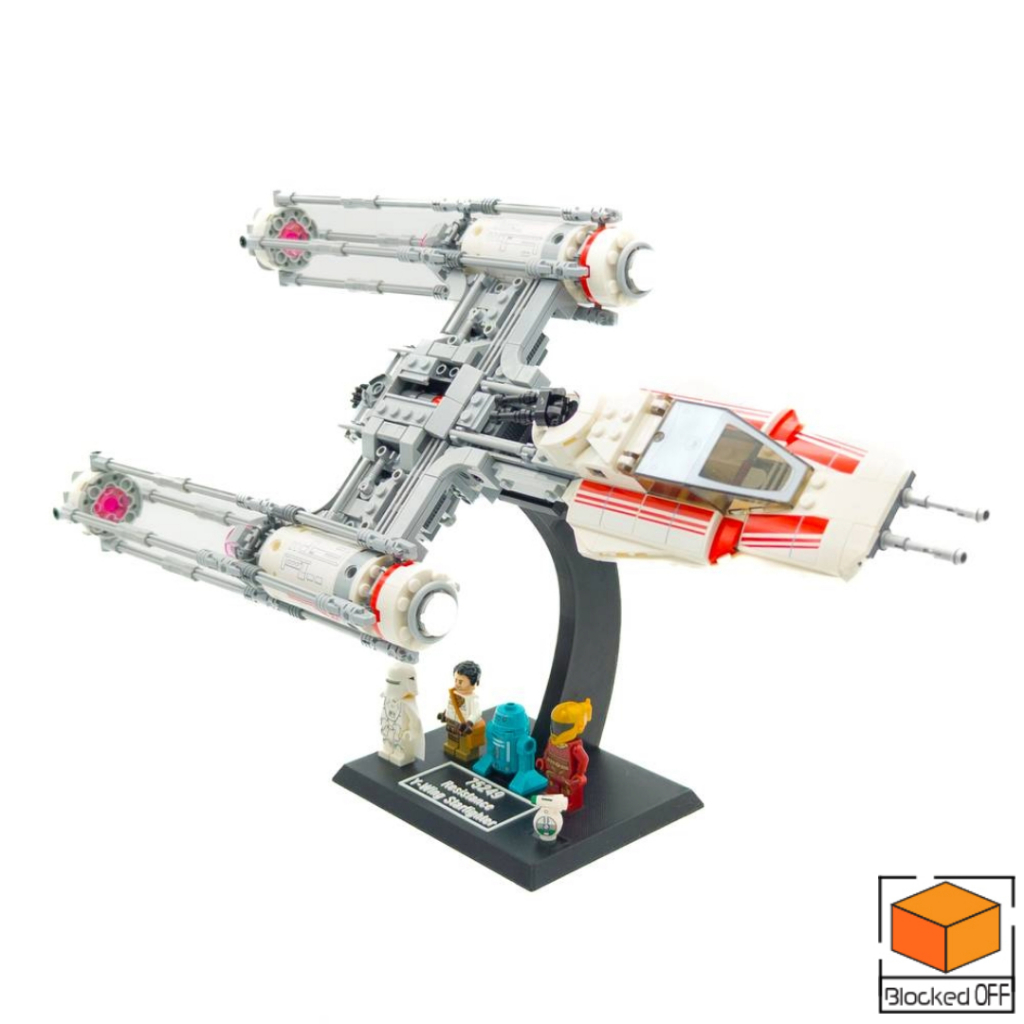 Display Stand for Lego Star Wars Resistance Y-Wing Starfighter (75249 ...