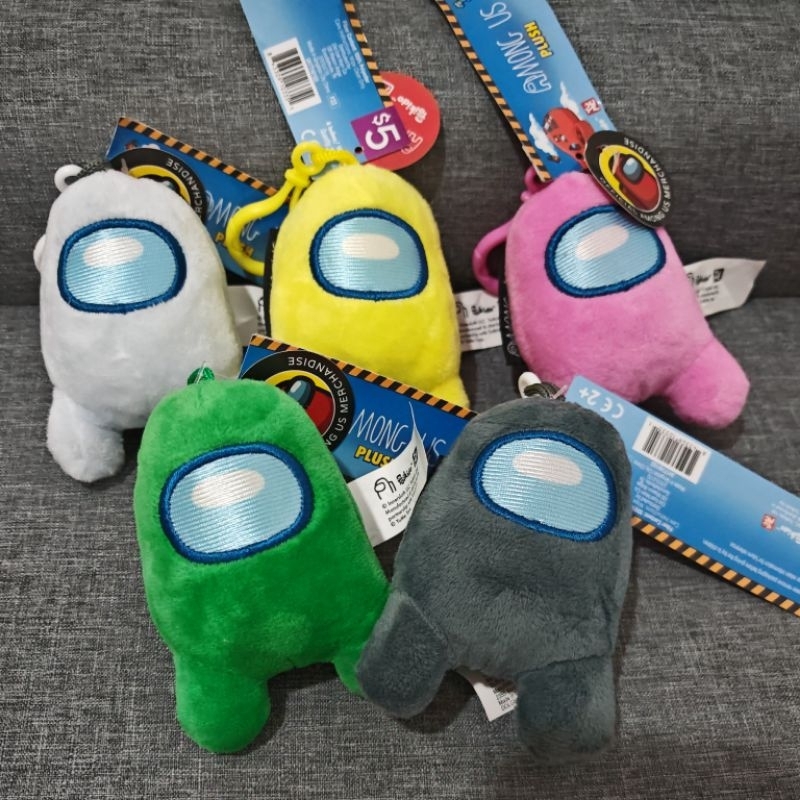 10cm Among Us Soft Plush Toys Among Us Keychain | Shopee Singapore