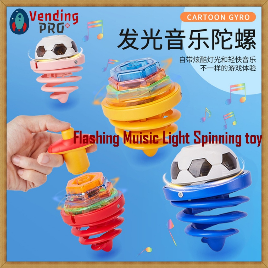 Light Up Music Spinner Tops Launcher Flashing Spinner Toy T25 ...