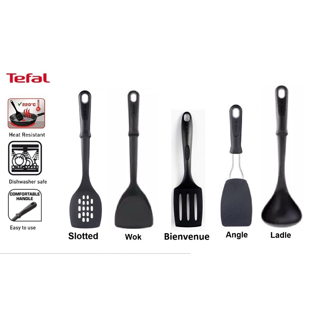 TEFAL Comfort Spatula Non Stick (Wok / Slotted/Angle/Ladle) | Shopee ...