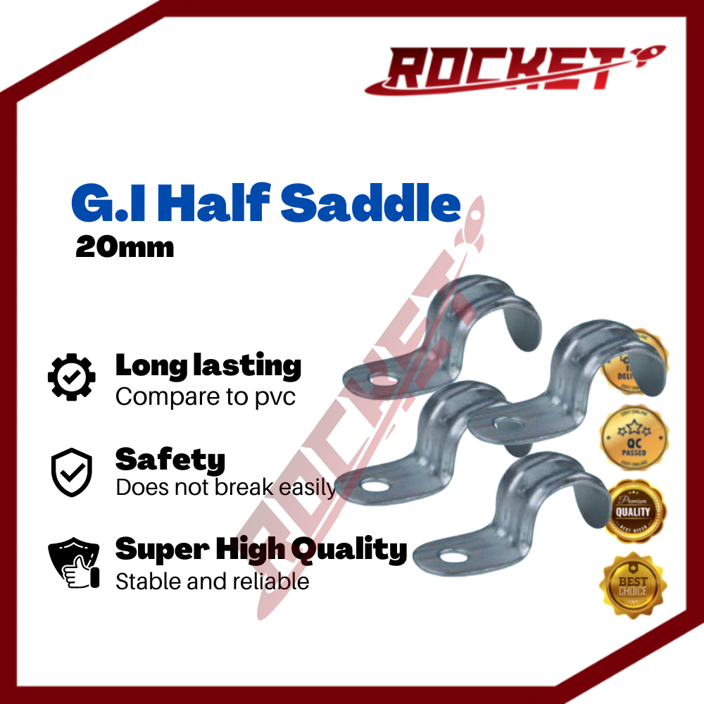 20mm GI Half saddle 3/4'' GI Half saddle for Conduit pipe electrical ...