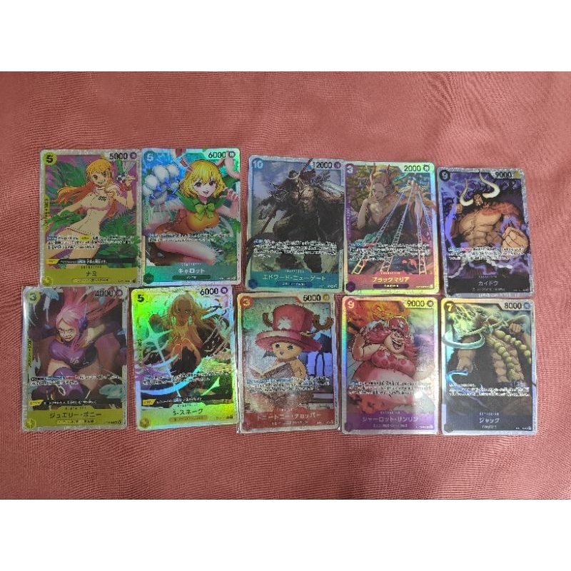 Bandai One Piece OPTCG OP08 SR Nami White Beard Black Maria Bonney S ...