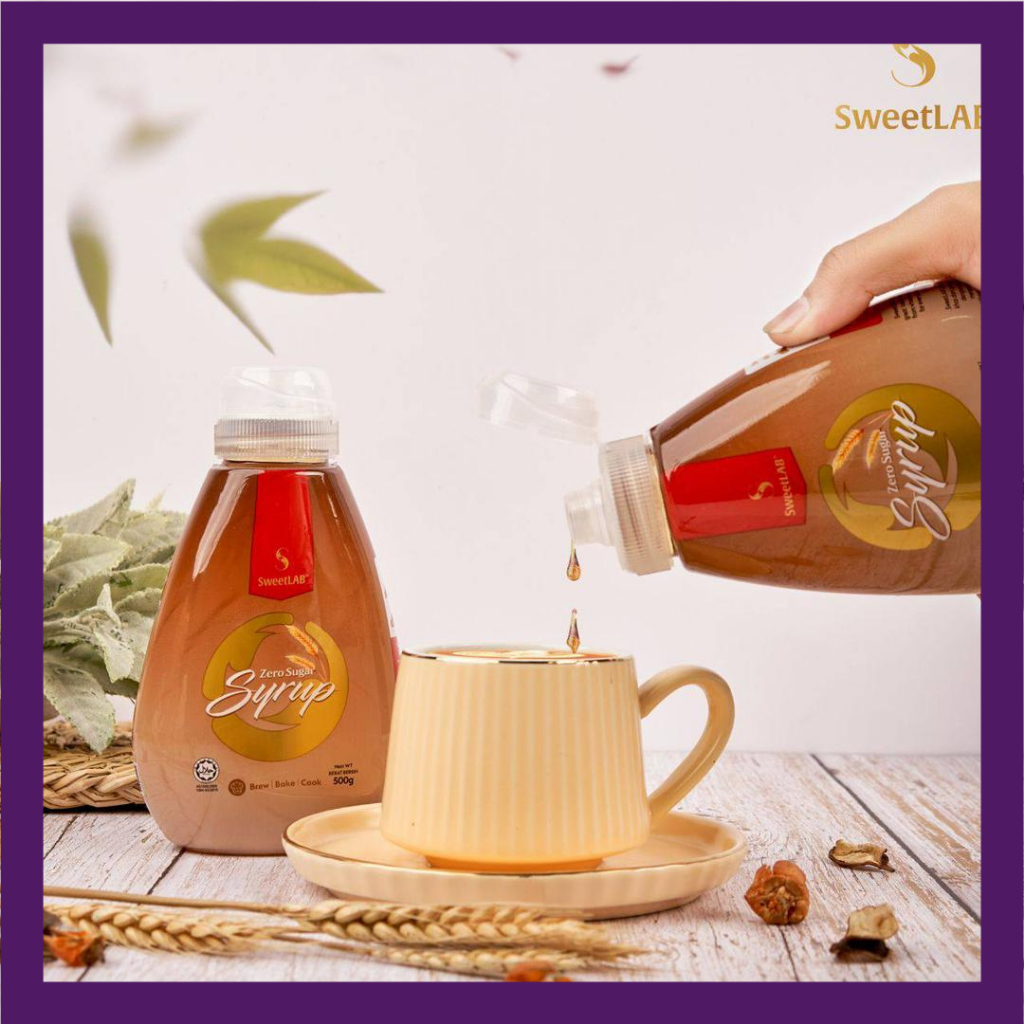 Sweetlab Zero Sugar Syrup Syrup Syrup Sweetener / Sugar Substitute ...