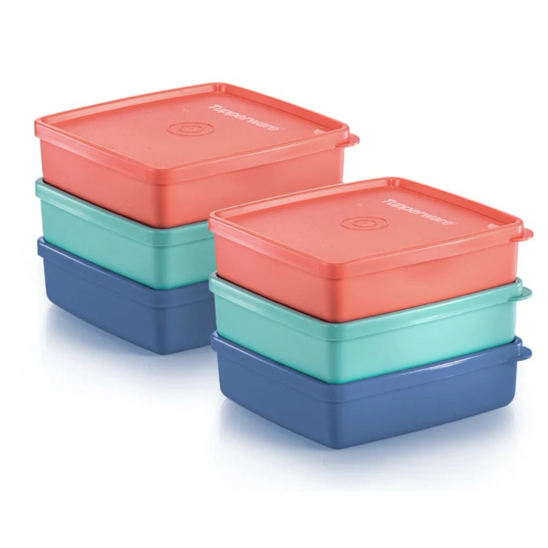 Tupperware square away lunch box (3pc/6pcs) | Shopee Singapore