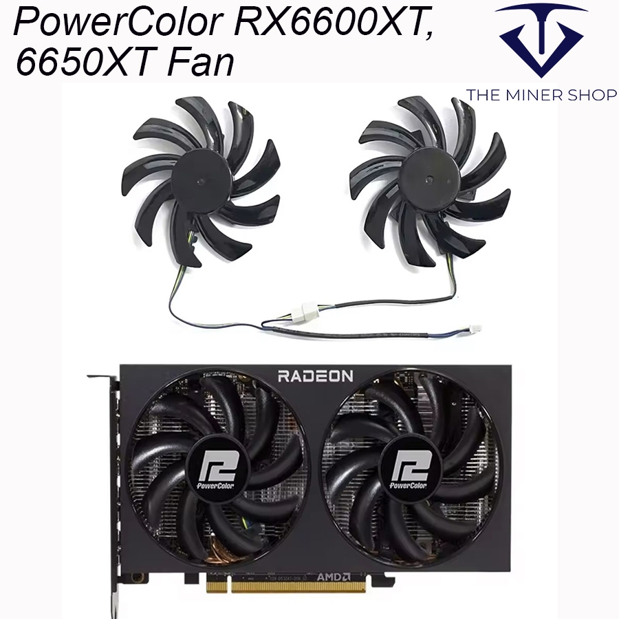 PowerColor RX 6600, 6600 XT, 6650 XT GPU Fan Replacement | Shopee Singapore