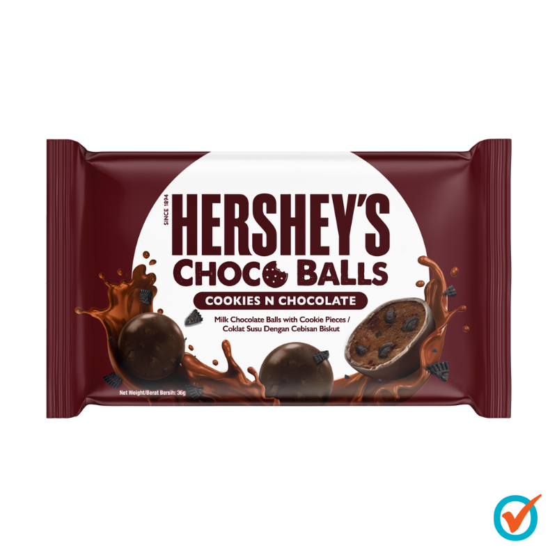 Hershey's Choco Balls Cookies 'N' Chocolate 36g | Shopee Singapore