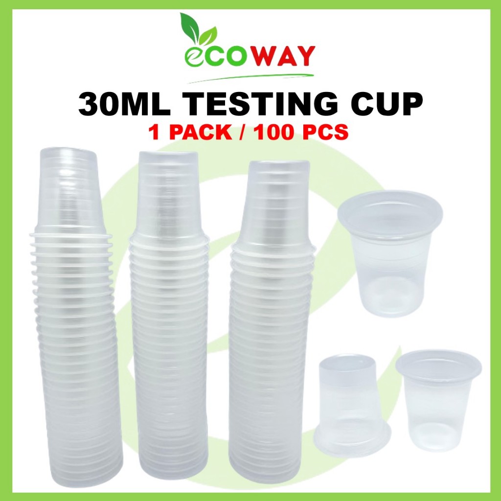 [100 pcs±] 30ml (1 oz.) Plastic Sampling Cup/ Clear Sampling Cup/Drink ...