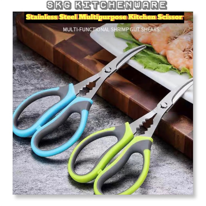 K033 Multi Purpose Kitchen Scissor Seafood Scissor Chicken Scissors | Shopee Singapore