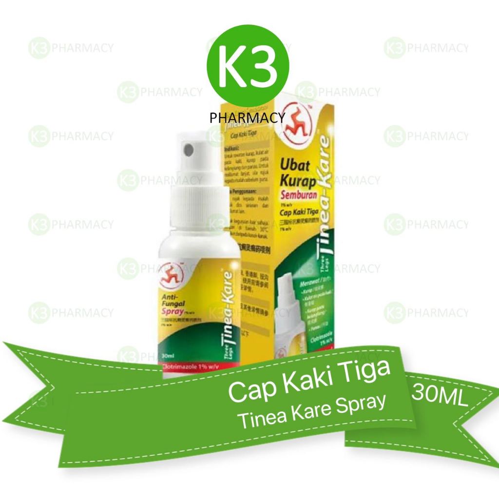 Three Legs Tinea Kare Antifungal Spray (30ML) | Shopee Singapore