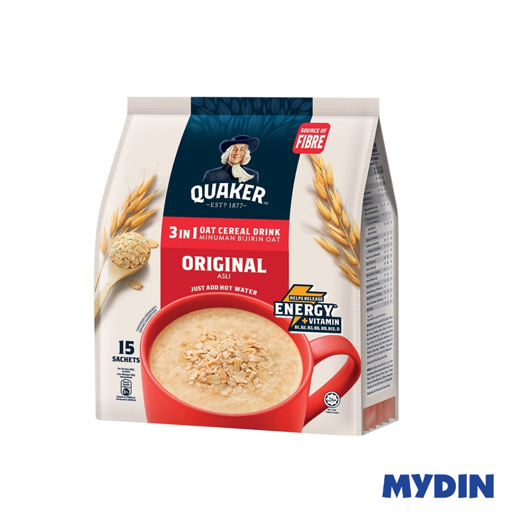Quaker 3 in 1 Oat Cereal Drink (15's x 28g) | Shopee Singapore