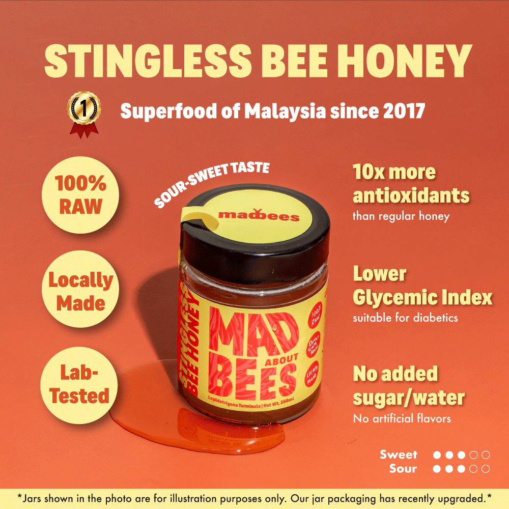 Madbees Stingless Bee Honey, Madu Kelulut 银峰蜜 Lepidotrigona Terminata ...