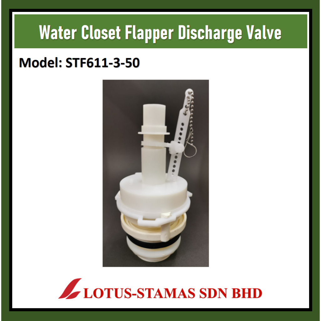 INAX Flapper Discharge Valve STF611-3 with outlet for Water Closet ...