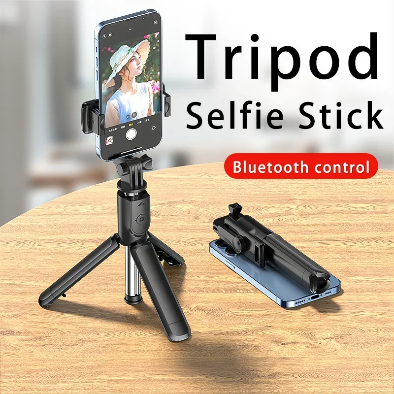 360 Rotate 3 in 1 Bluetooth Selfie Stick Monopod Tripod Remote Control ...