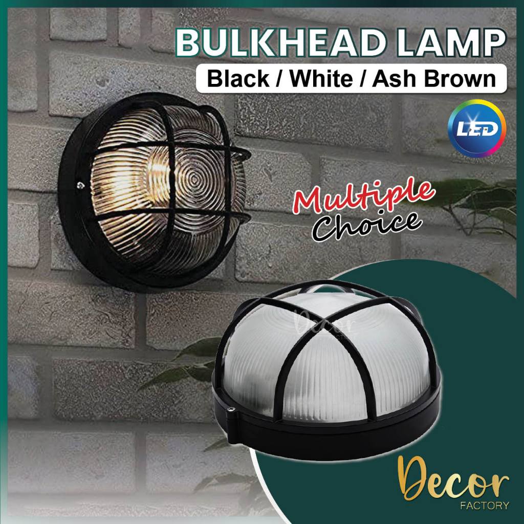Outdoor Bulkhead Lamp Nordic Style Wall Light IP65 Weather Proof ...