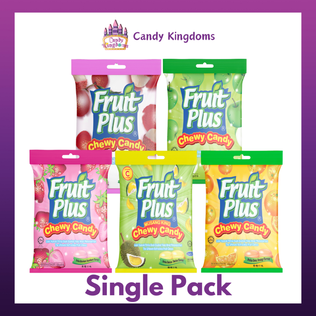FRUIT PLUS CHEWY CANDY - SINGLE PACK (HALAL) | Shopee Singapore